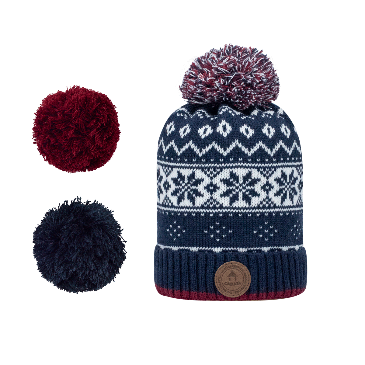 Beanie with interchangeable bobbles Cabaia