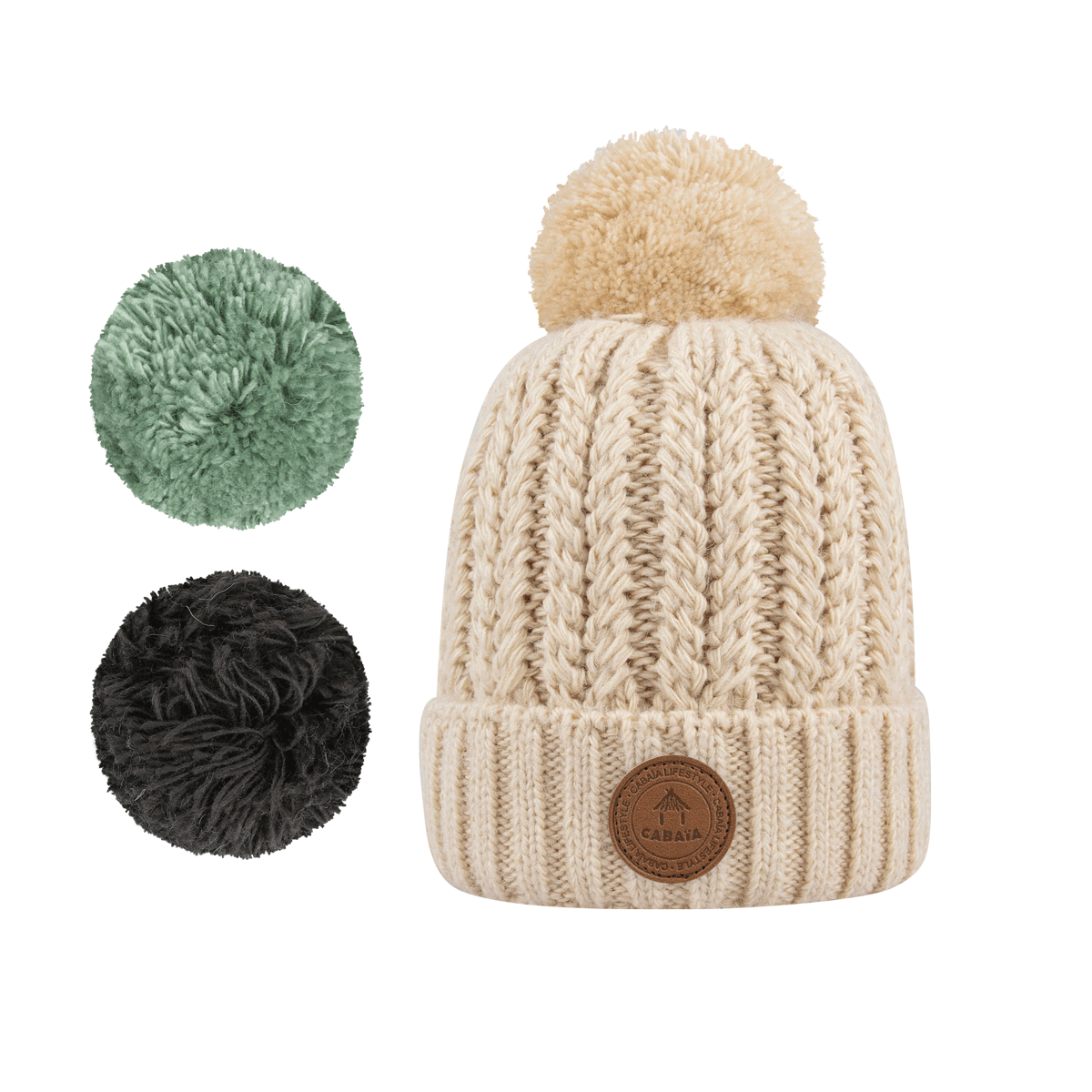 Beanie with interchangeable bobbles Cabaia