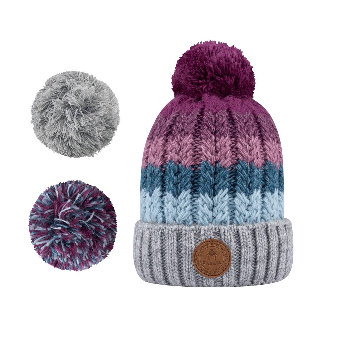 Beanie with interchangeable bobbles Cabaia