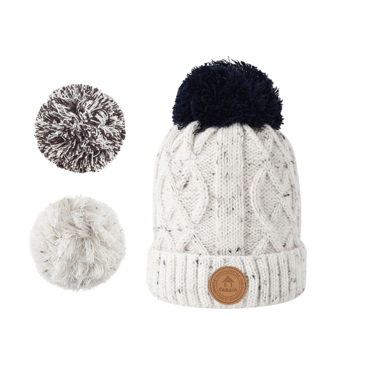 Beanie with interchangeable bobbles Cabaia