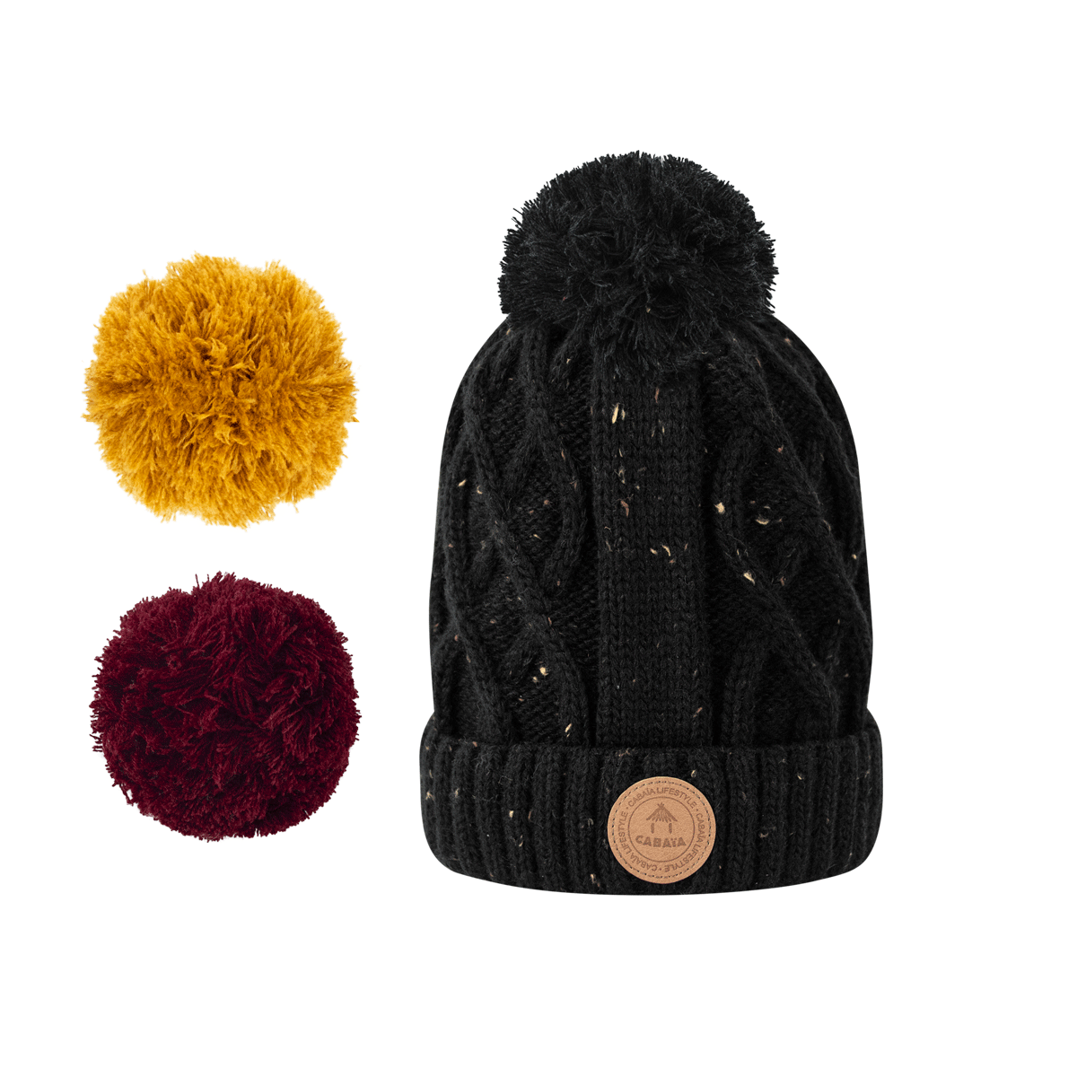 Beanie with interchangeable bobbles Cabaia