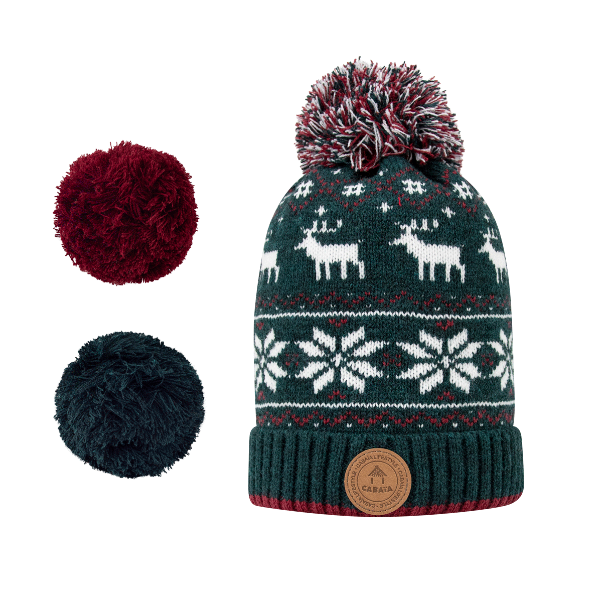 Beanie with interchangeable bobbles Cabaia