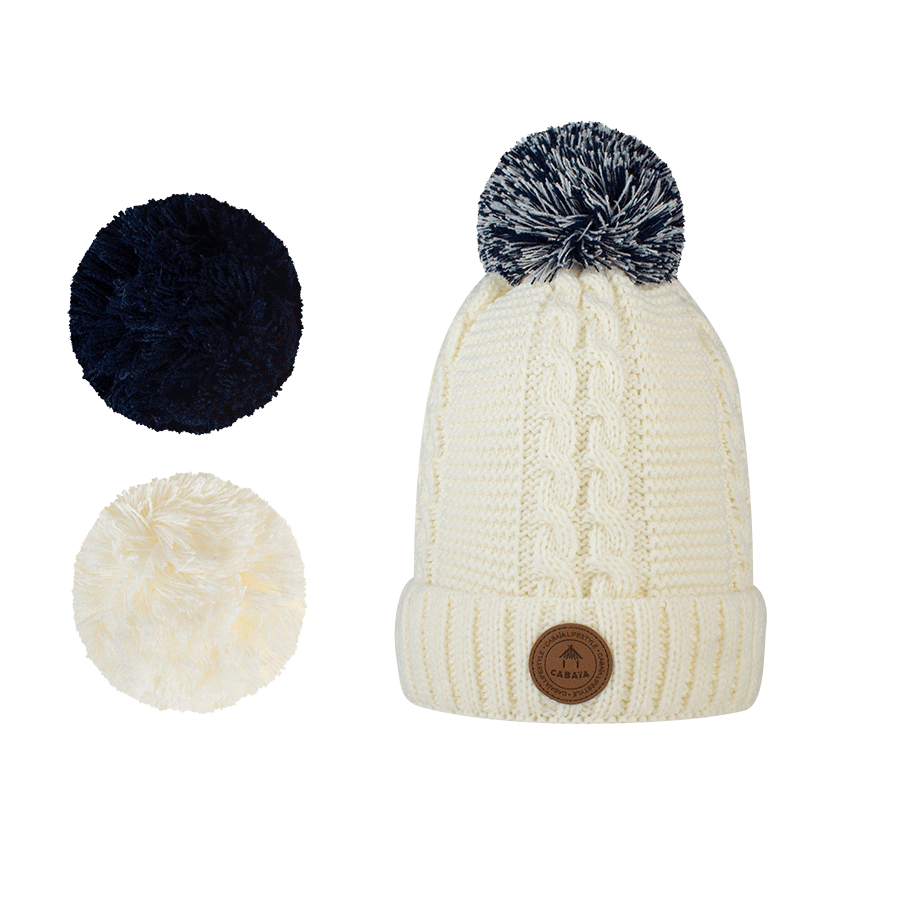 Beanie with interchangeable bobbles Cabaia