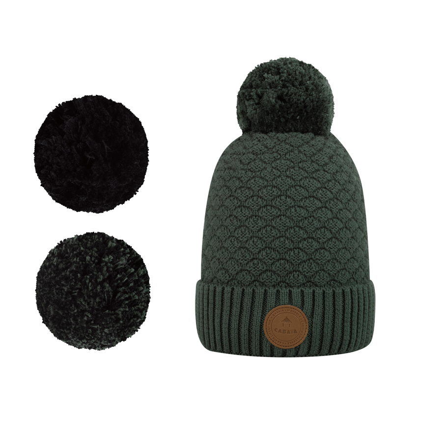 Beanie recycled with interchangeable bobbles Cabaia