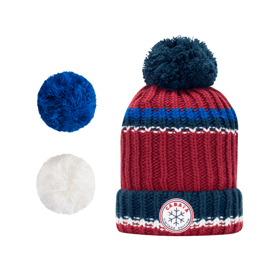 Beanie with interchangeable bobbles Cabaia